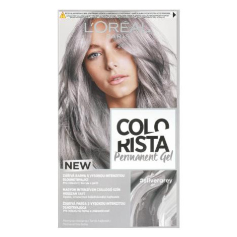 L Oréal Paris Colorista Permanent Gel ml barva na vlasy pro ženy Silver Grey na barvené vlasy