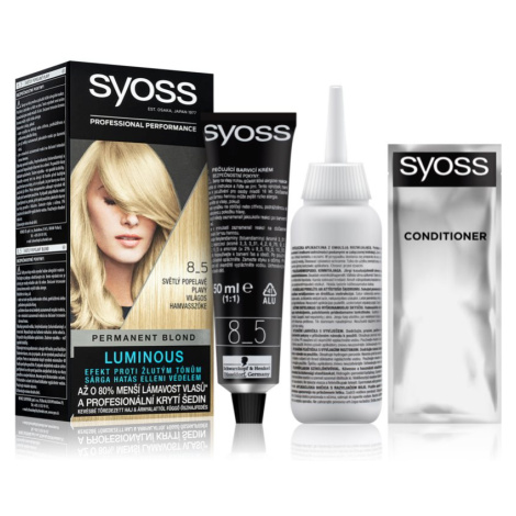 Syoss Color permanentní barva na vlasy odstín 8-5 Light Ashy Blond 1 ks ...