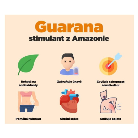 BrainMax Pure Guarana BIO prášek, 50 g | Modio.cz