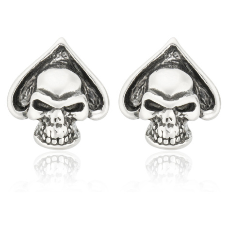 Sam's Artisans Náušnice Death Spades chirurgická ocel INM048 | Modio.cz