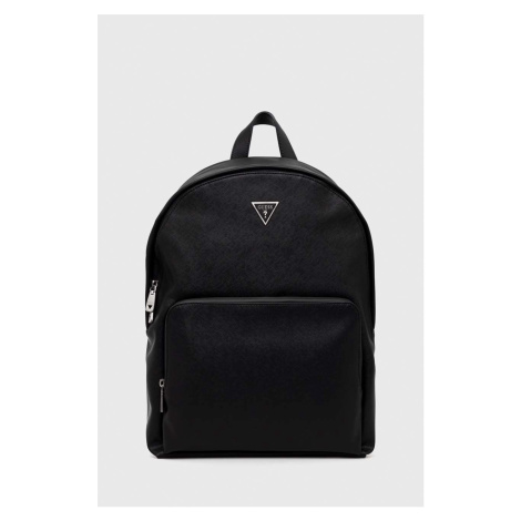 Batoh Guess pánský, černá barva, velký, hladký | Modio.cz