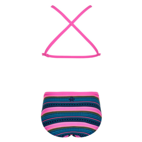 Dívčí plavky COLOR KIDS Bikini AOP UPF 40+ Sugar Pink | Modio.cz
