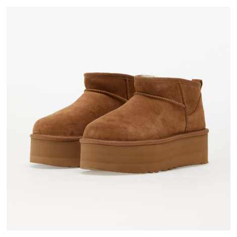 UGG W Classic Ultra Mini Platform Chestnut | Modio.cz