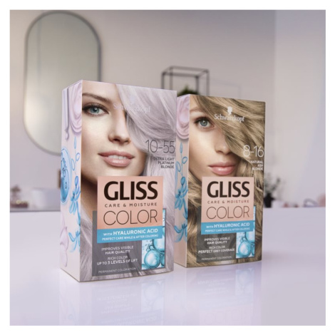 Schwarzkopf Gliss Color permanentní barva na vlasy odstín 10-55 Ash ...