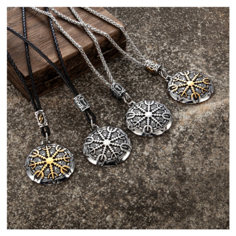 Daniel Dawson Pánský náhrdelník Helm of Awe - Aegishjalmur, oboustranný ...