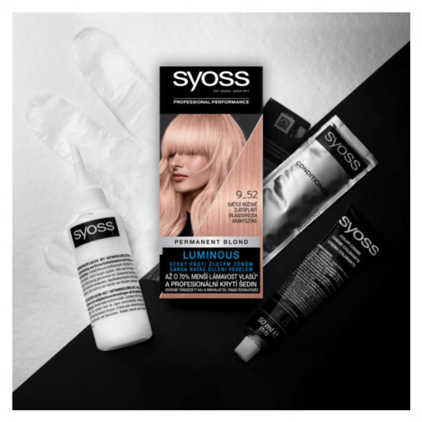 Syoss Color permanentní barva na vlasy odstín 9-52 Light Rose Gold ...