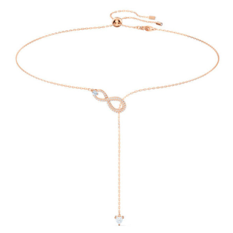 Swarovski Bronzový náhrdelník se třpytivým přívěskem Infinity 5521346 ...