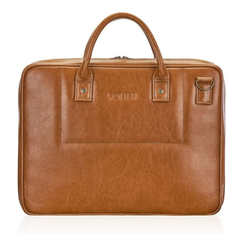 ORIGINÁLNÍ KOŽENÁ TAŠKA NA RAMENO SL21 BELFAST Solier | Modio.cz