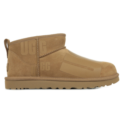 UGG Classic Ultra Mini Scatter Hnědá | Modio.cz