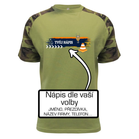Stavba - vlastní nápis - jeřábník - Raglan Military | Modio.cz