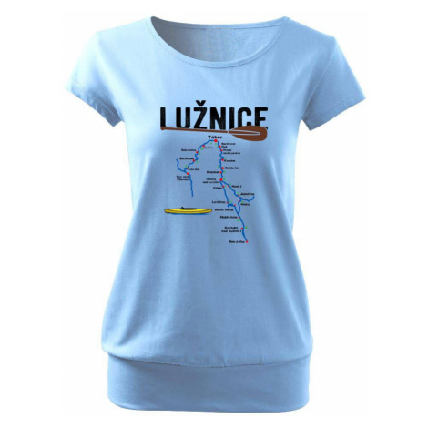 Mapa řeky Lužnice - Volné triko city | Modio.cz