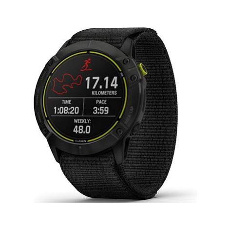 Garmin Enduro Carbon Gray DLC Titanium/Black UltraFit Nylon strap ...