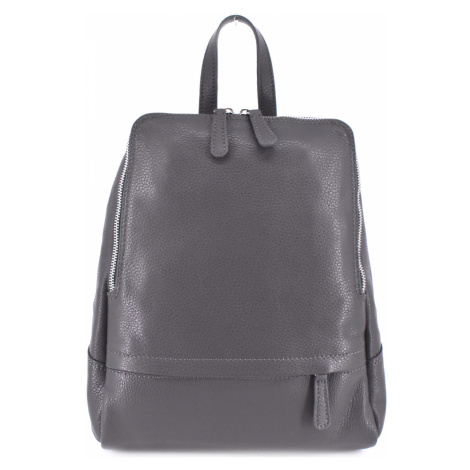 Dámský kožený batoh Arteddy - tmavě šedá | Modio.cz