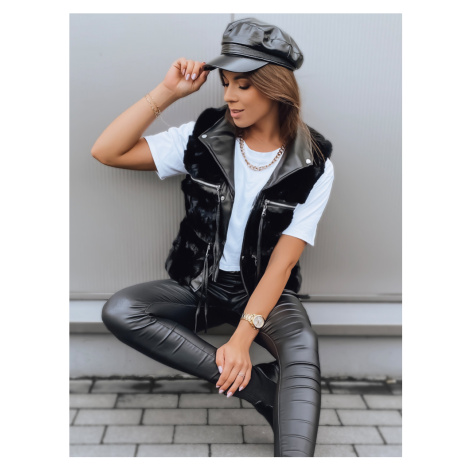 Vesta kožená dámská s kožíškem CINDY DStreet | Modio.cz