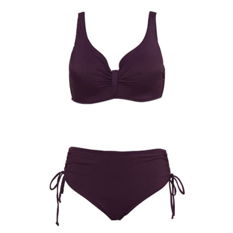 Dvoudílné plavky push up pro plnoštíhle | Modio.cz